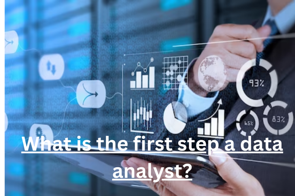 What is the first step a data analyst?